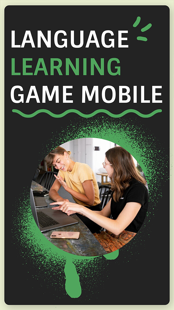 Jeu langue étrangère mobile | Modèles Genially